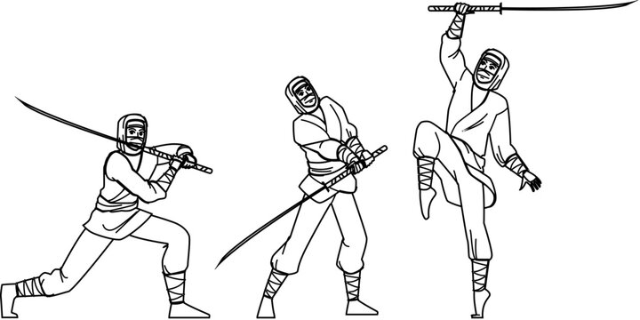 Ninja Sword Drawing