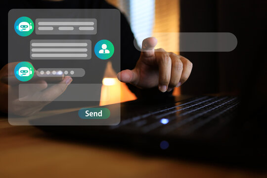 Send Chatbot Icon Images – Browse 881 Stock Photos, Vectors, and Video ...