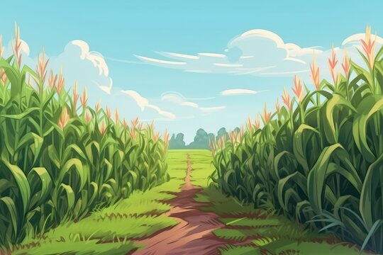 Animated Corn Field