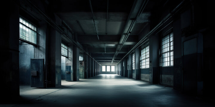 Dark Warehouse Interior