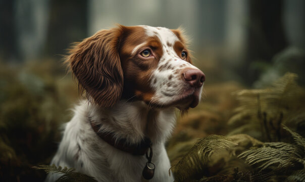 Brown Brittany Spaniel