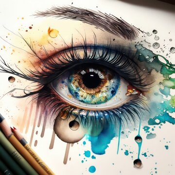 "Watercolor Eye" Images – Browse 98 Stock Photos, Vectors, and Video ...