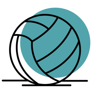 Light Blue Volleyball Clipart