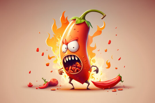 Chilli Cartoon Images – Browse 102,259 Stock Photos, Vectors, and Video ...