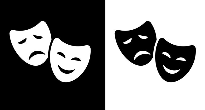 Half Face Drama Mask