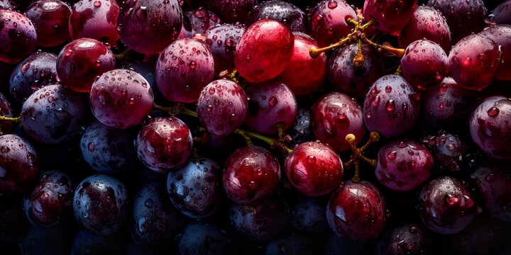 Red Grapes Wallpaper Hd