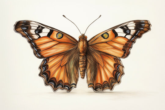 Monarch Butterfly Drawing Pencil