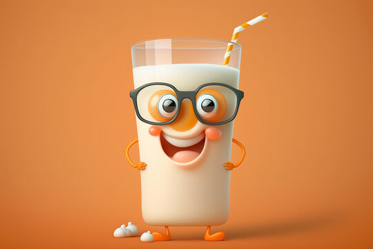 Animated Glass Of Milk