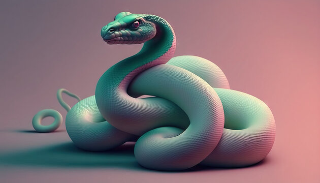 3d Drawings Of Snakes