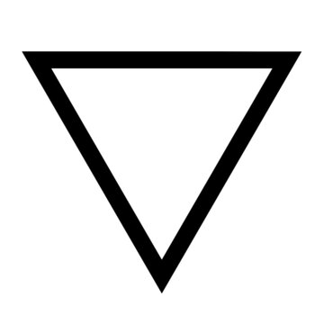 Black Down Triangle