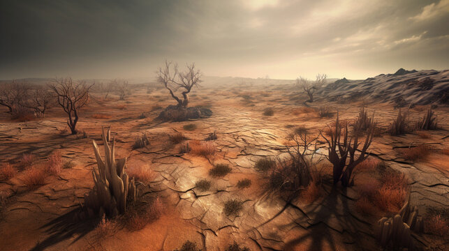 Barren Desert Wasteland