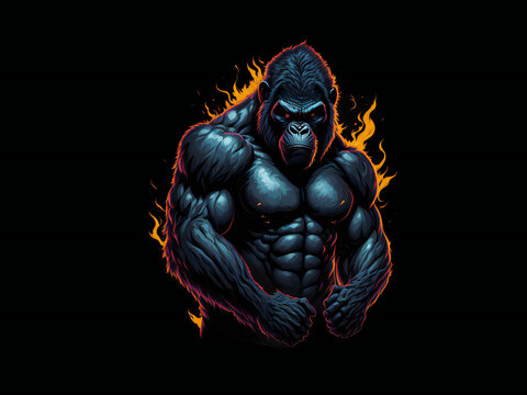 Angry Gorilla Wallpaper