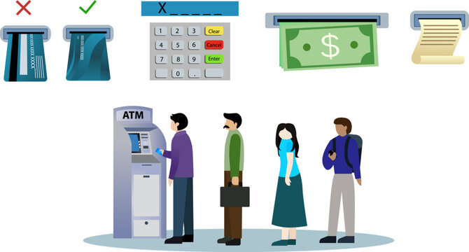 Atm Line Graphic Images – Browse 11,427 Stock Photos, Vectors, and ...
