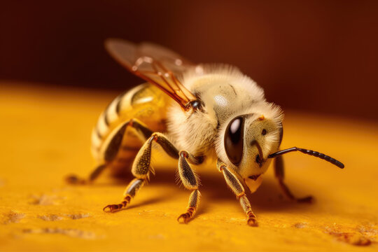 Albino Honey Bee