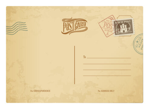 Sample Postcard Front And Back