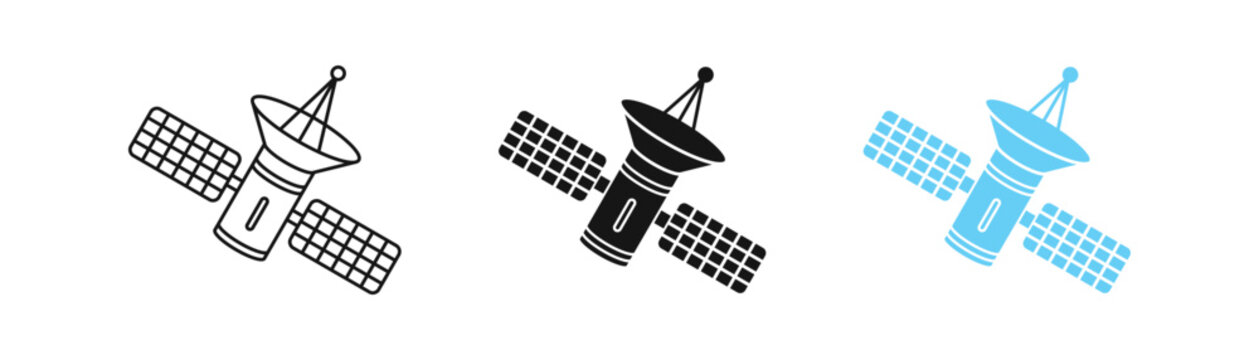 satellite vector drawing