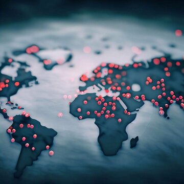 World Map With Red Dots Images – Browse 3,279 Stock Photos, Vectors ...