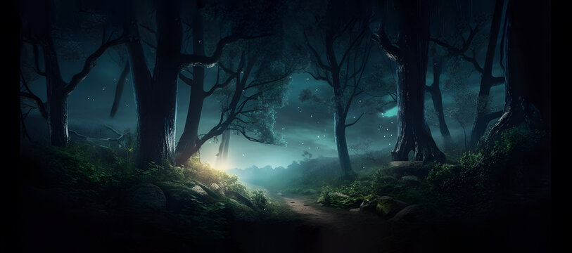 Forest Night Time Images – Browse 33,286 Stock Photos, Vectors, and ...