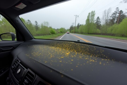 Tree Pollen On Car