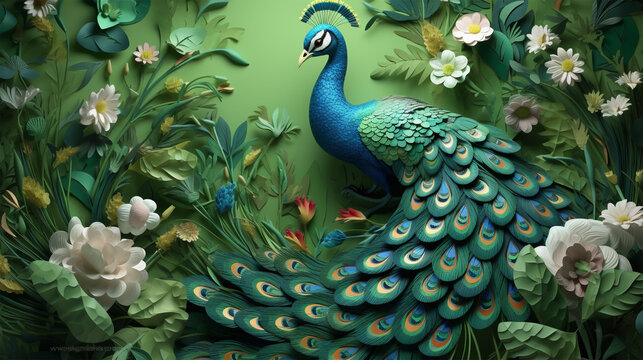 3d Peacock Wallpapers