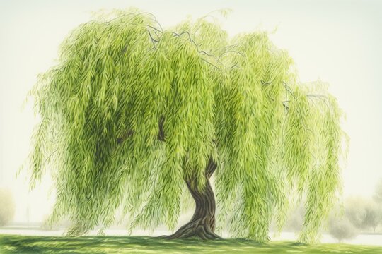 Willow Tree In Summer