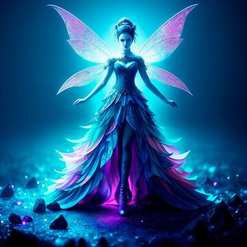 Beautiful Blue Fairies
