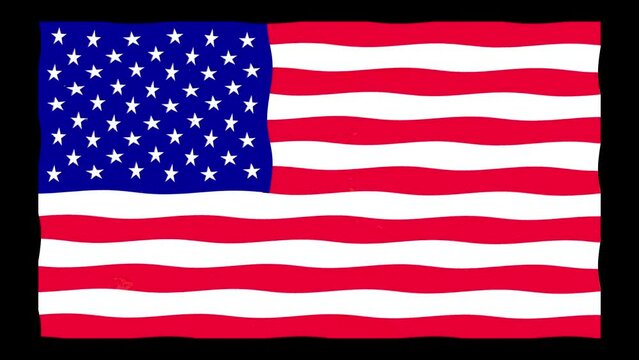 Waving American Flag Animation For Powerpoint