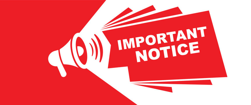 Important Notice Clip Art