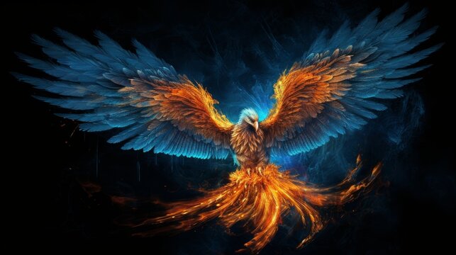 Blue Phoenix Bird Images – Browse 7,394 Stock Photos, Vectors, and ...