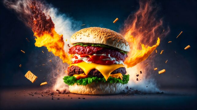 Exploded Hamburger Bilder – Durchsuchen 1,615 Archivfotos ...