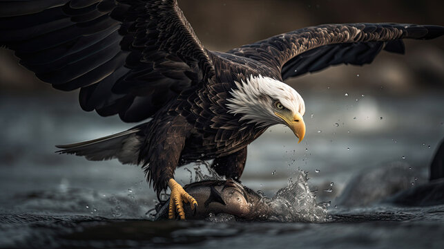 Water Eagle Wallpaper