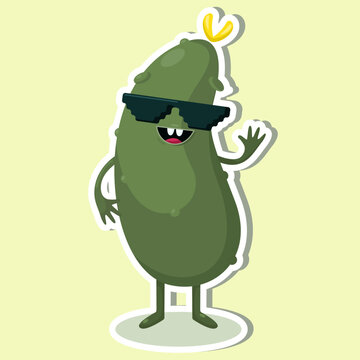 Dancing Pickle Emoticon