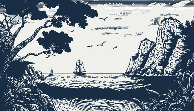 Linocut Images – Browse 12,800 Stock Photos, Vectors, and Video | Adobe ...