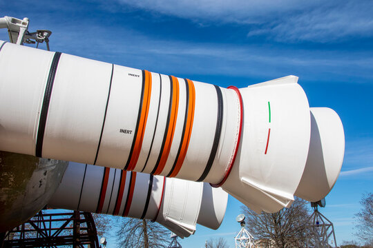 Solid Rocket Boster Beams Space Shuttle