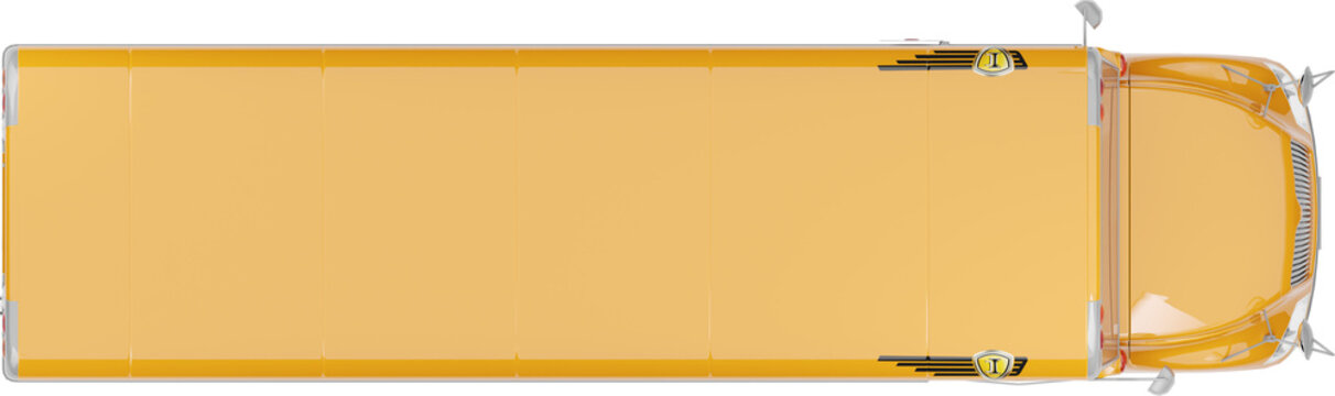 school bus from above