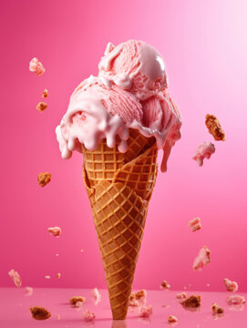 "Pink Ice Cream" Images – Browse 770 Stock Photos, Vectors, and Video ...