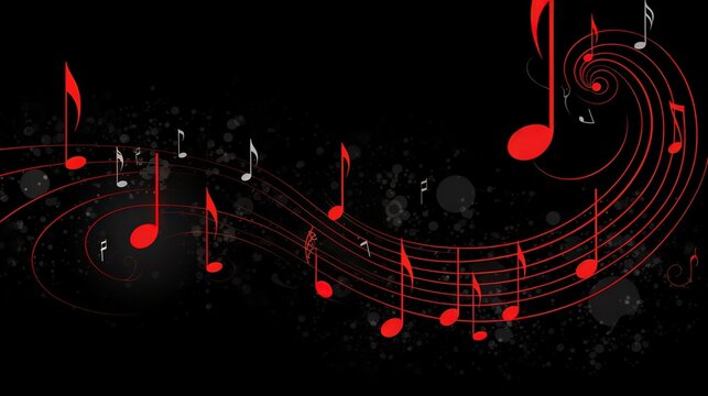 Black And Red Music Background