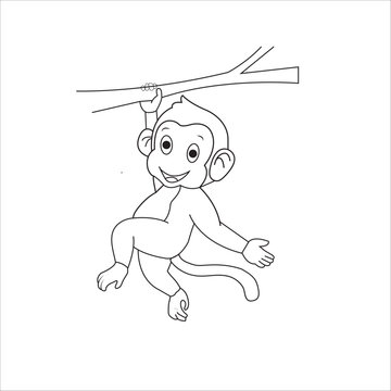Monkey Outline