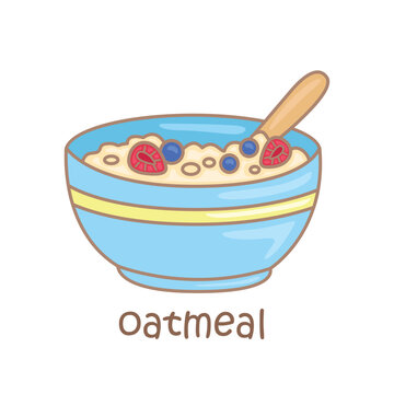 Bowl Of Oatmeal Clip Art