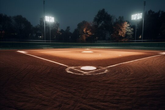 Softball Field Pictures At Night