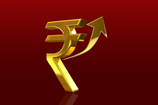 Rupee Sign Red