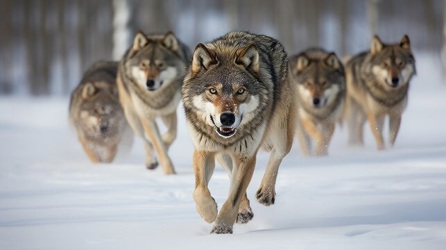 gilly running pack wolves