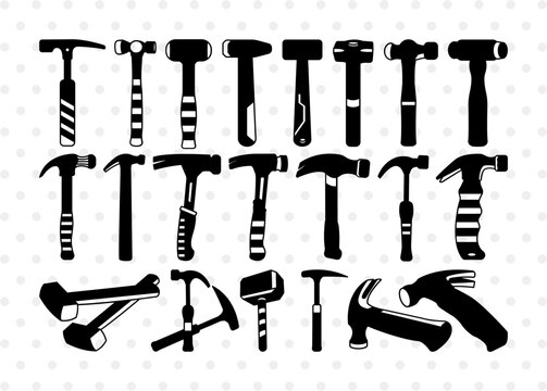Hammer Vector Silhouette