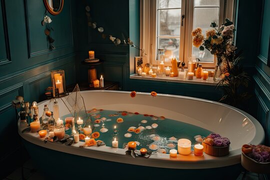 Bath With Candles Images Browse 209 495 Stock Photos Vectors and Video Adobe Stock