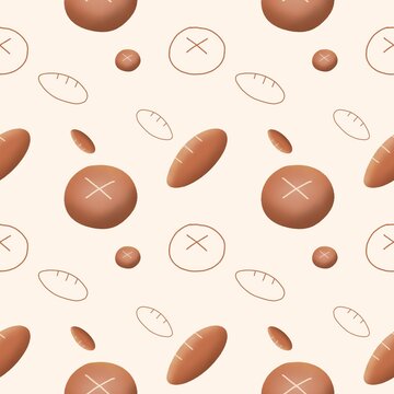 Cute Bread Wallpaper