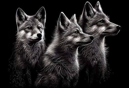 "Three Wolves" Images – Browse 94 Stock Photos, Vectors, and Video ...