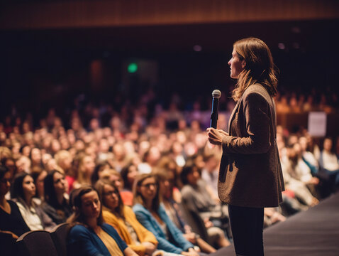 Woman Speaking Stage Images – Browse 12,442 Stock Photos, Vectors, and ...