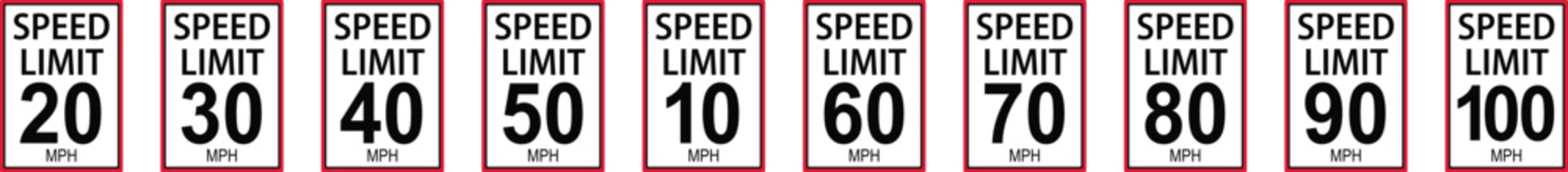 "Speed Limit Signs" Images – Browse 361 Stock Photos, Vectors, and ...