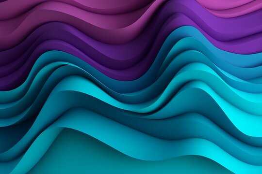 Turquoise And Purple Color