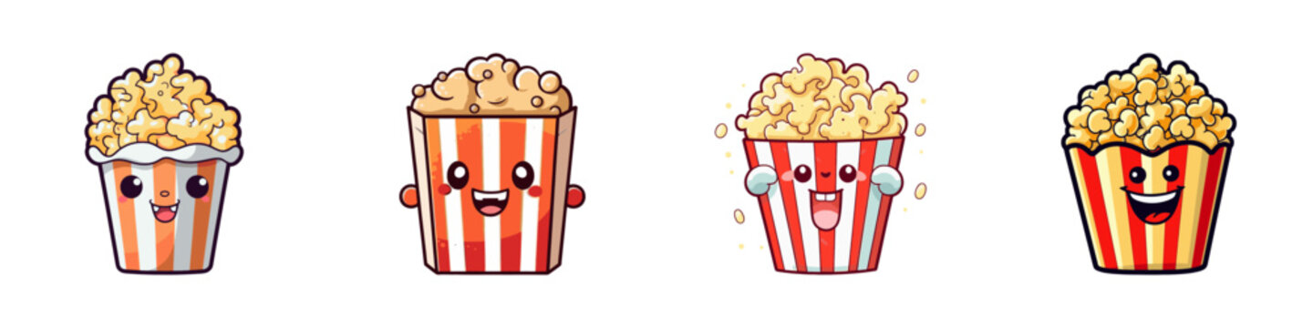 Cartoon Popcorn Character Images – Browse 9,228 Stock Photos, Vectors ...